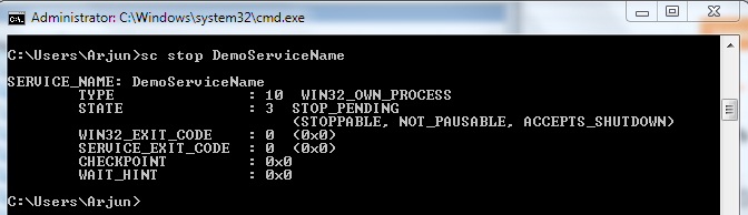 How to create, start, stop and delete a Windows Service using SC ...