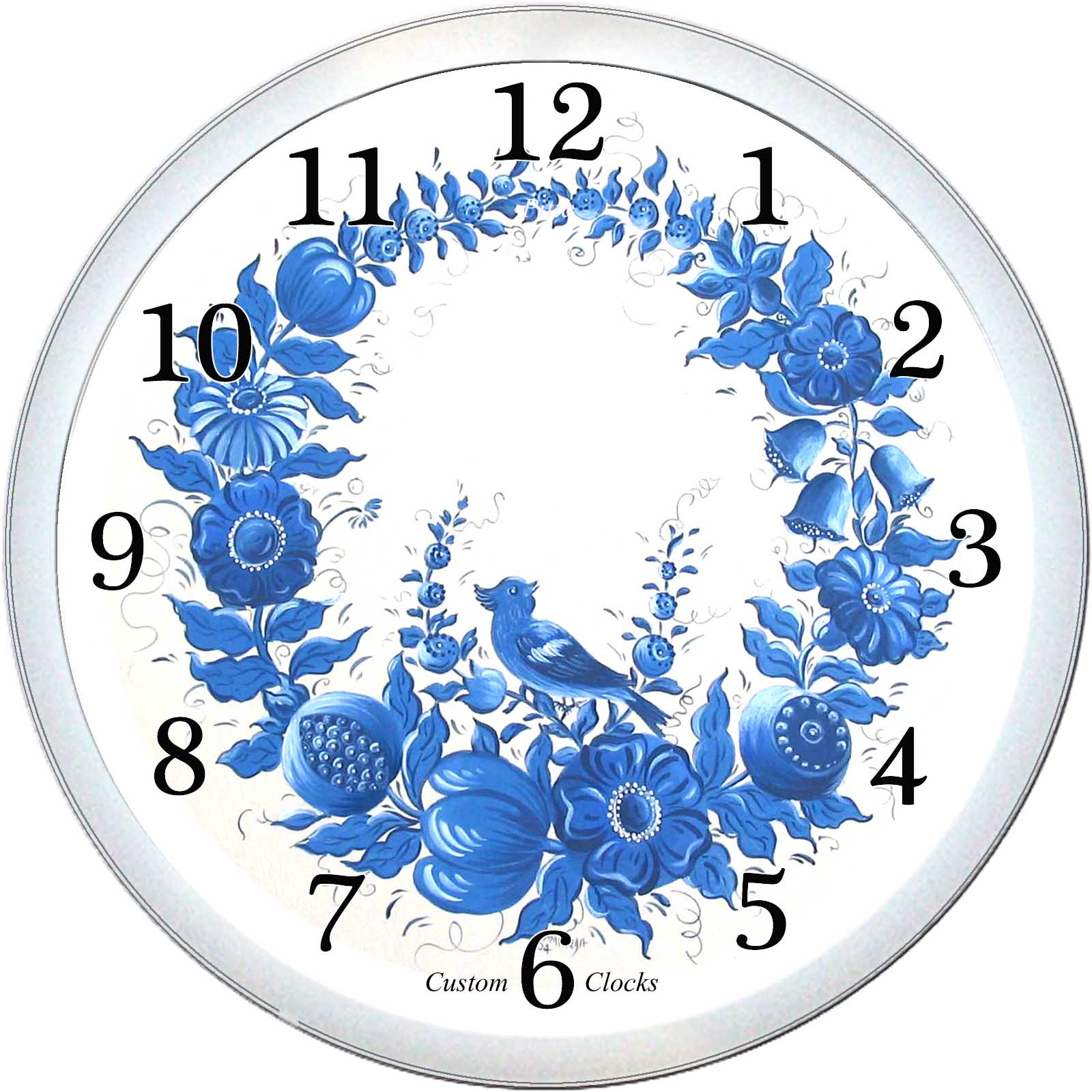 Custom Clocks : 25cm Wall clock Willow pattern $15 plus postage
