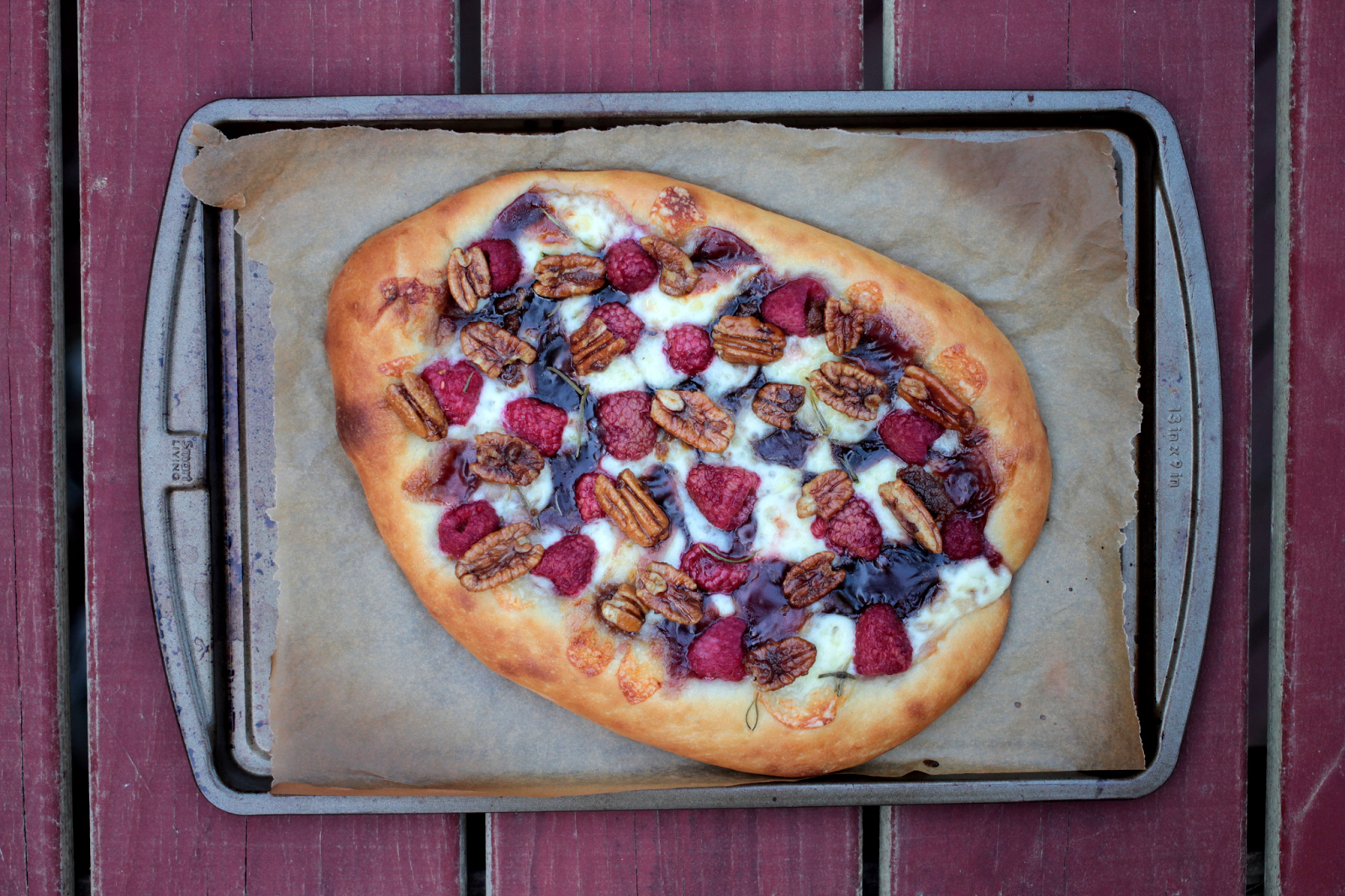 Squirrels-n-Sweets: Raspberry Brie Dessert Pizza with Rosemary and ...