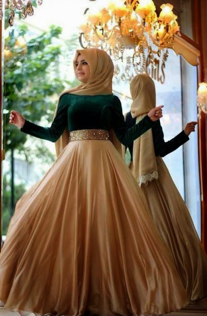 20 Foto Desain Baju Pesta Muslim Glamour Terpopuler - Kumpulan Model ...