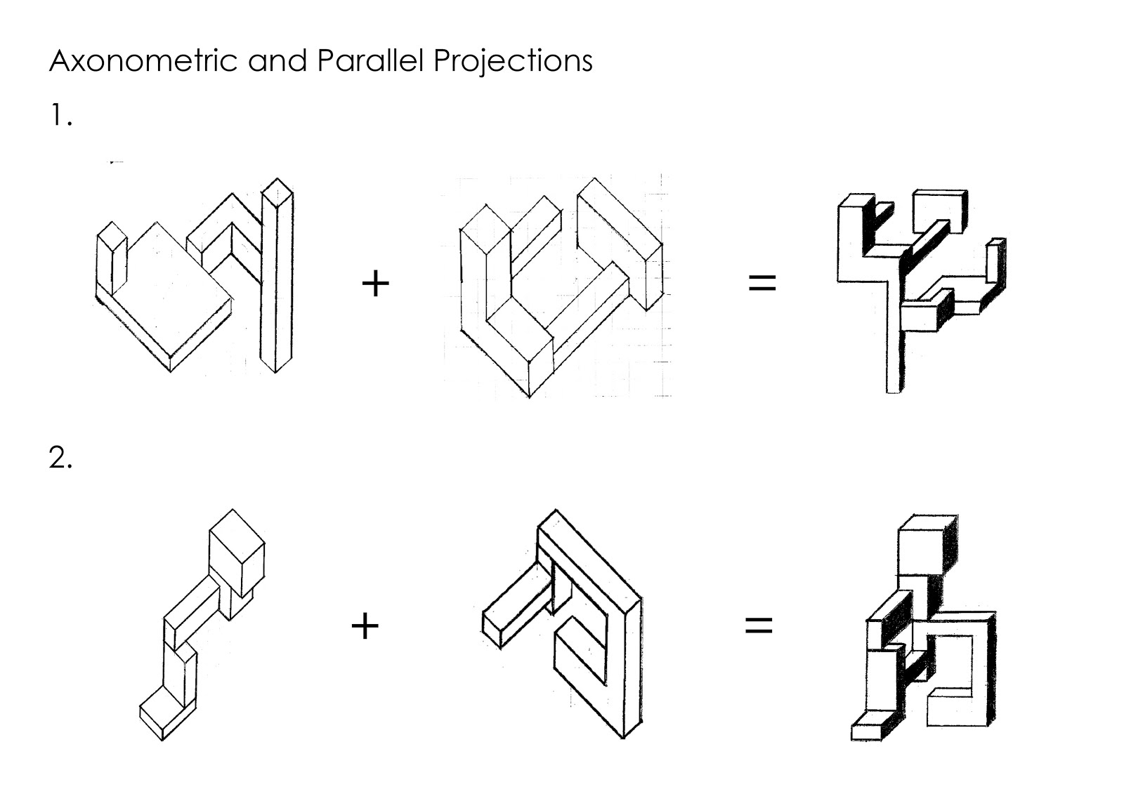 Axonometric and Parallel Projections