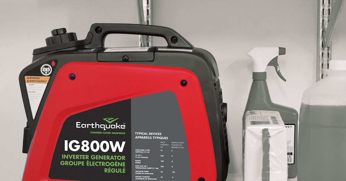 Best Portable Generator Reviews: Earthquake IG800W 800-Watt Inverter ...