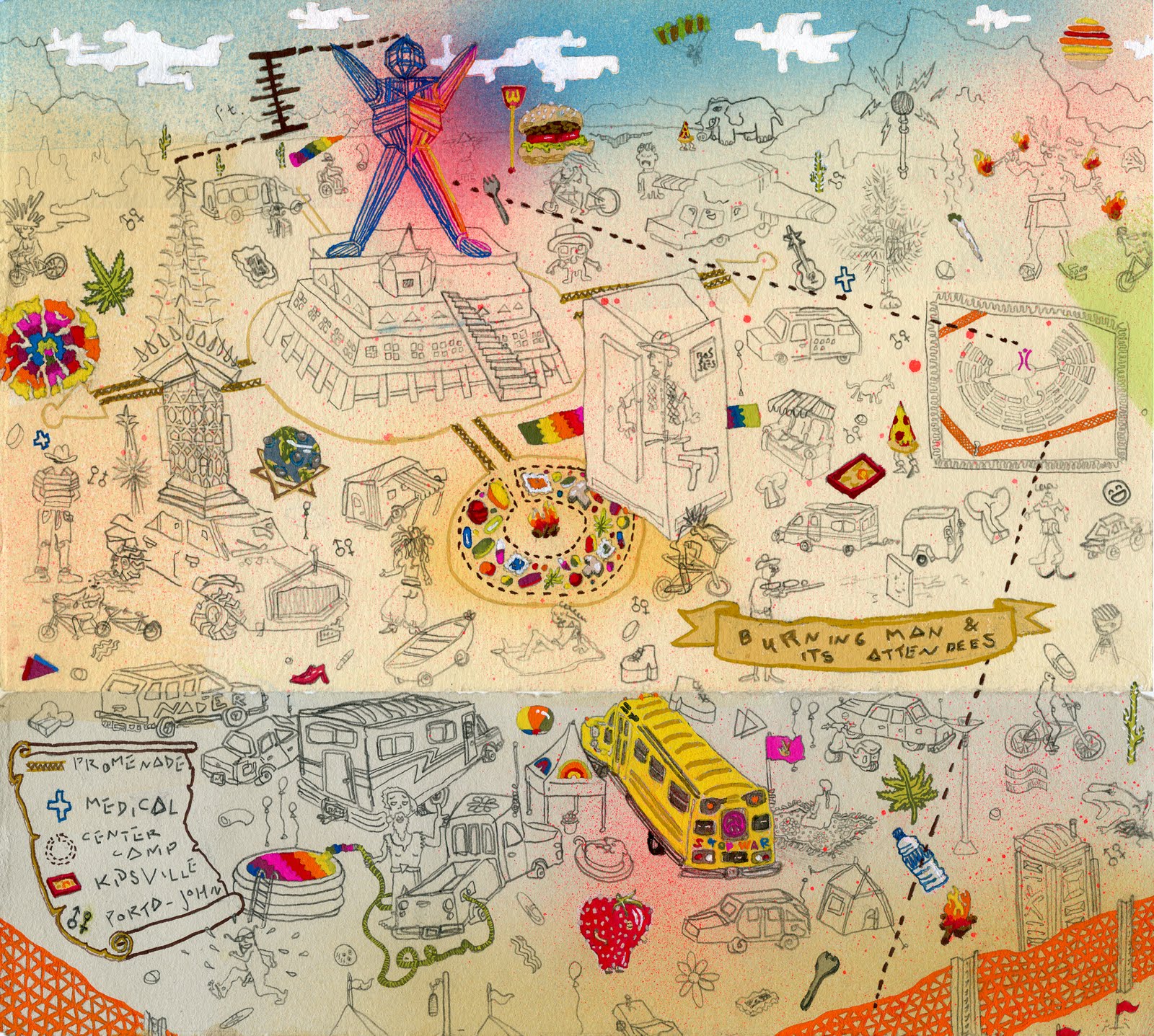 Illustrated Maps: Burning Man