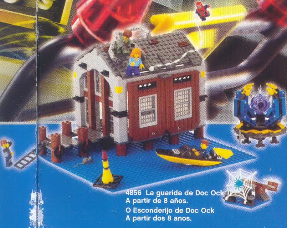 oneTWOBRICK.com: set database: LEGO 4856 doc ock's hideout