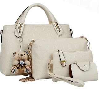 Beg tangan wanita terkini murah woman hand bag / 4pcs per Set dcp 492 ...