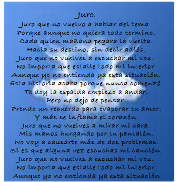 musica: letra de "JURO----> EDGAR OCERANSKY"