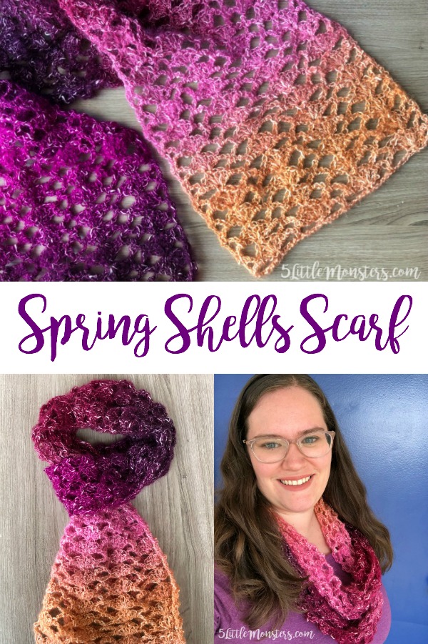 5 Little Monsters: Spring Shells Scarf