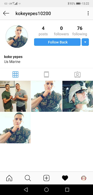 InstaScams: Fake accounts using the images of Koke Yepes