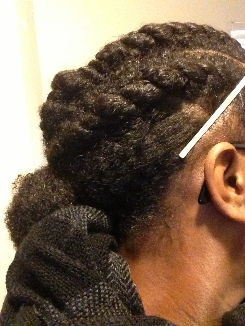 Today's Hair: Large Flat Twist's Pulled Back | Hair Updos