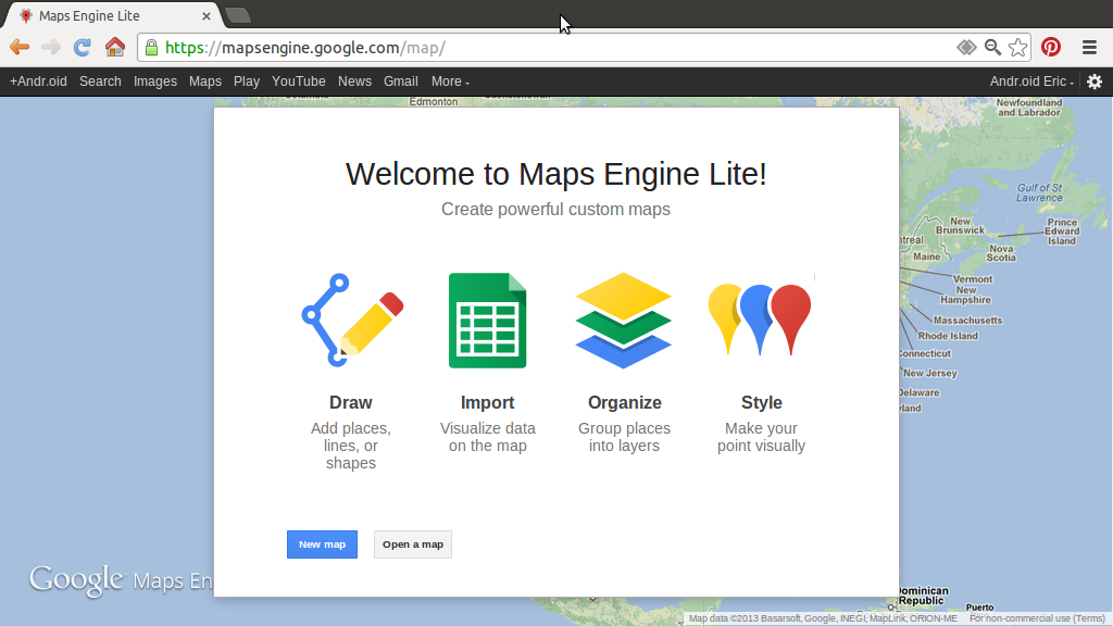Android-er: Google Maps Engine Lite (Beta) launched