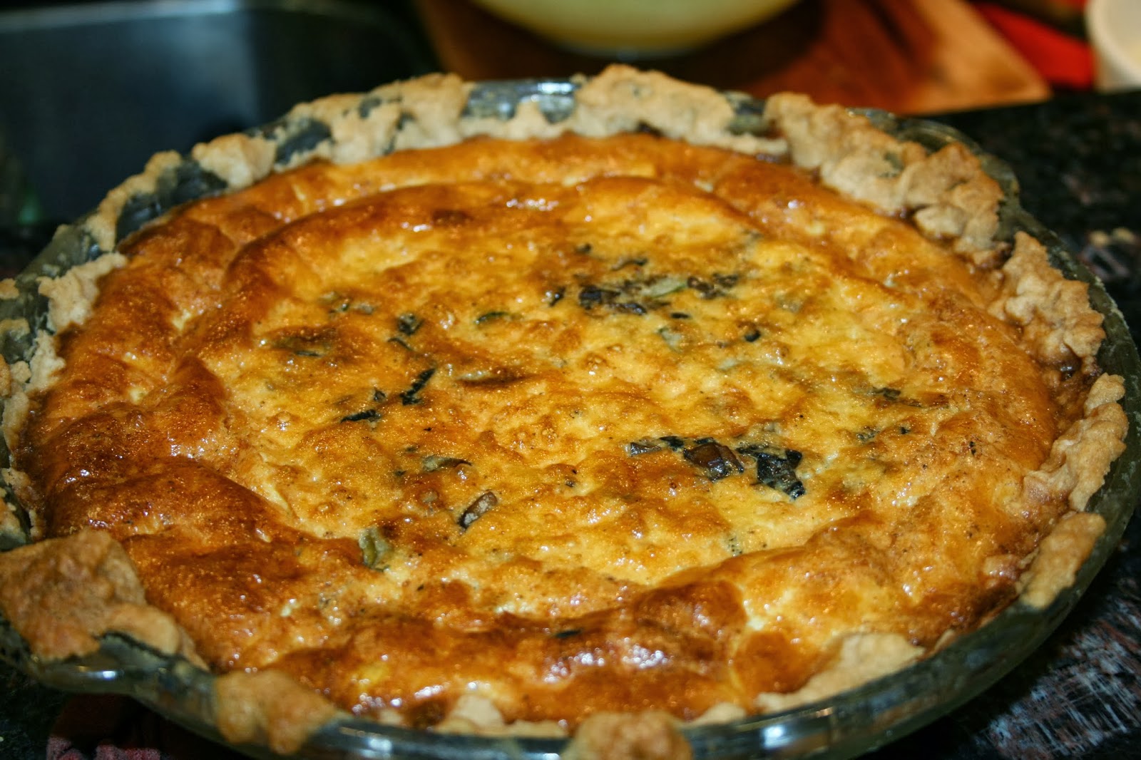 Julia's Cookbook: Mushroom and Courgette Quiche