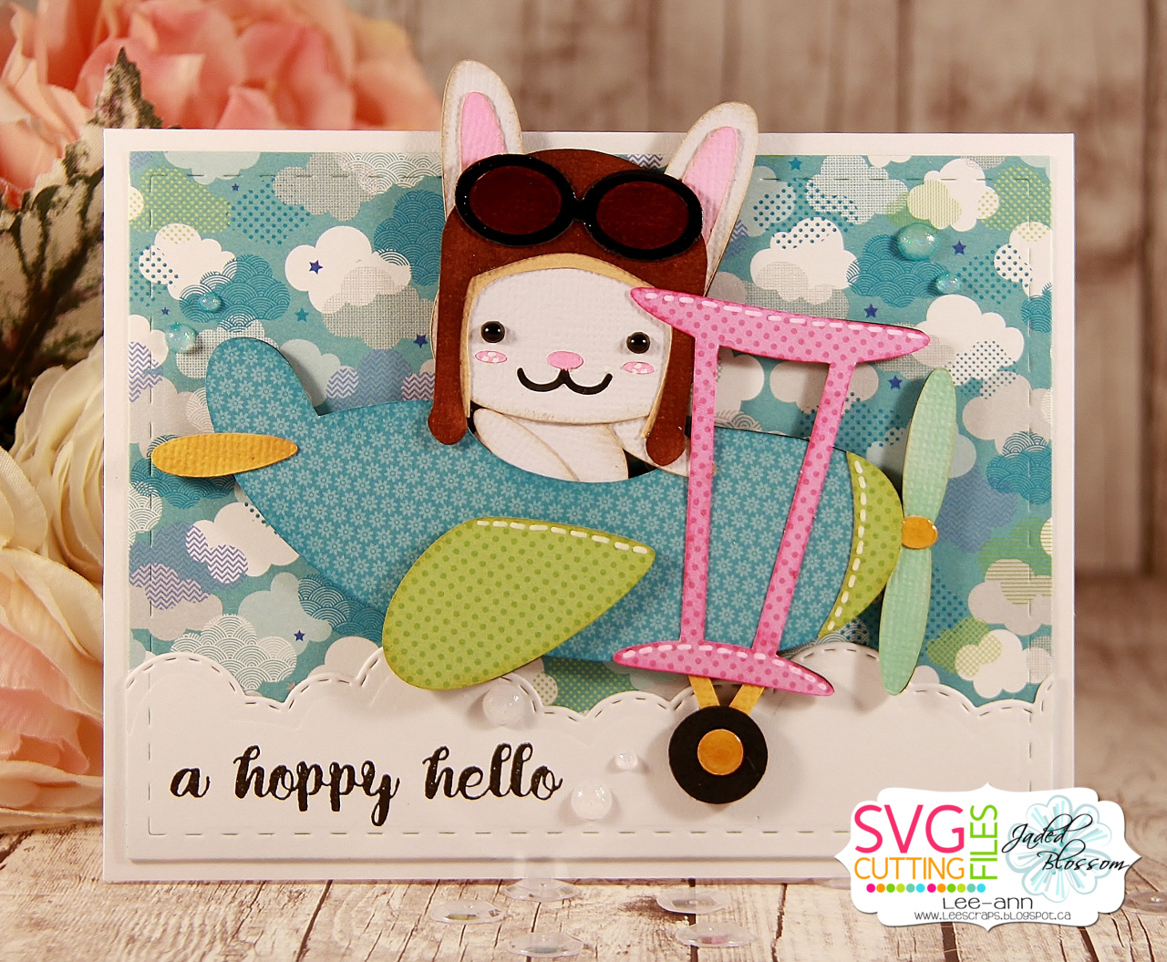 Snappy Scraps: Aviator Bunny from SVG Cutting Files