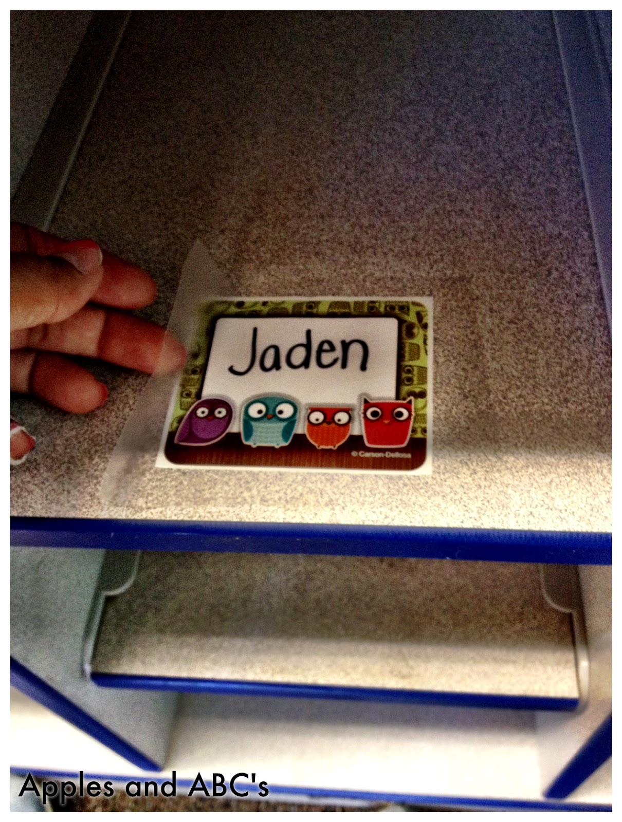 Labeling the Cubbies - Apples & ABC's