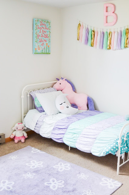 The Joyful Tribe: Bella's Room Reveal - A Bright Pastel Little Girl's Room