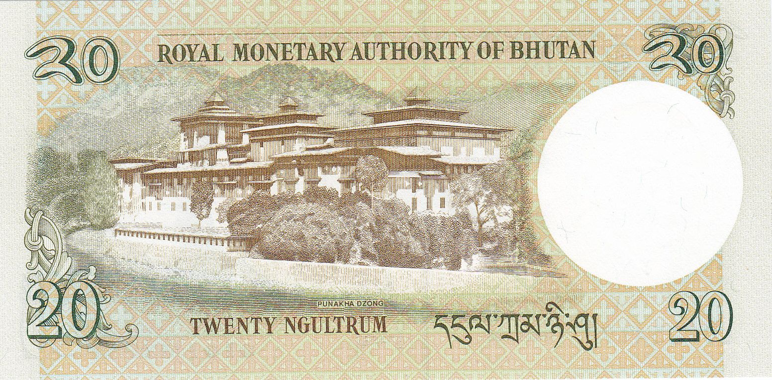 Rainbow_stamps_and_coins: Currency Today : Bhutan 02