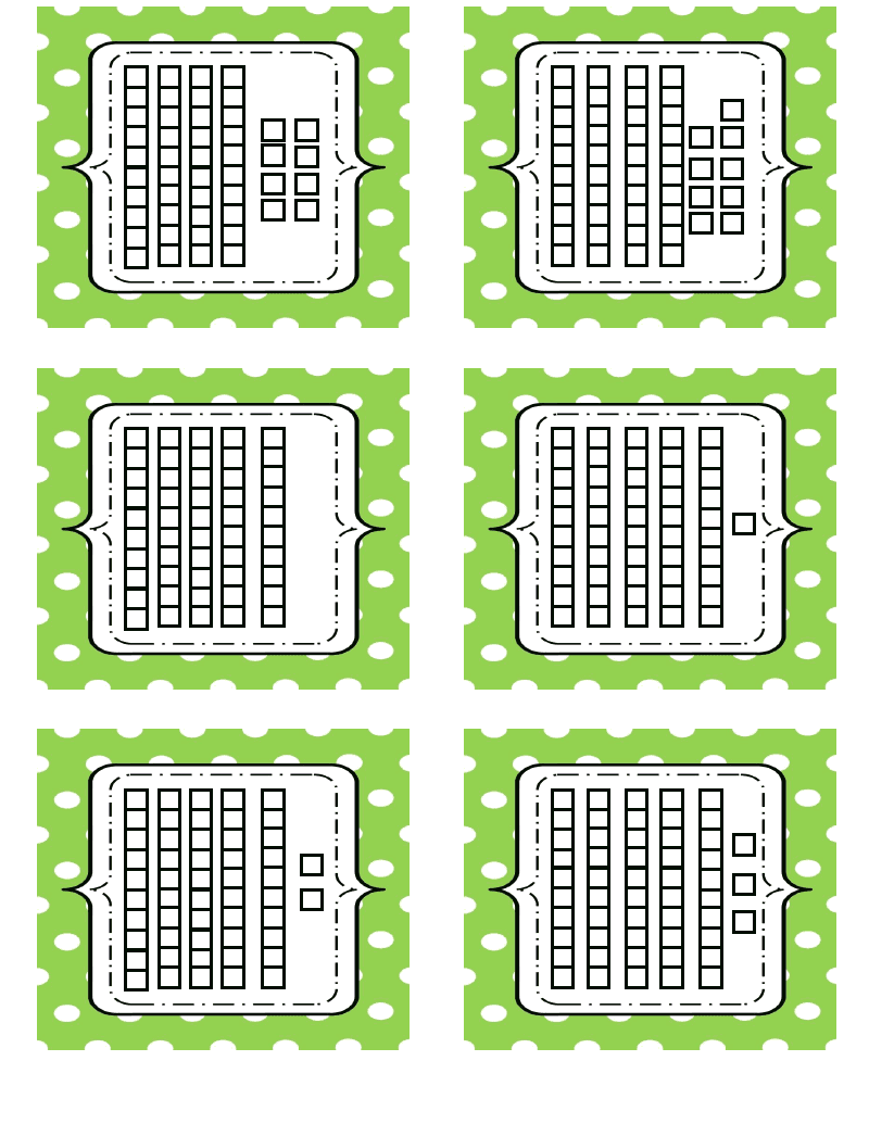 Lovely Literacy & More: Lime Green Polka Dot Number Cards