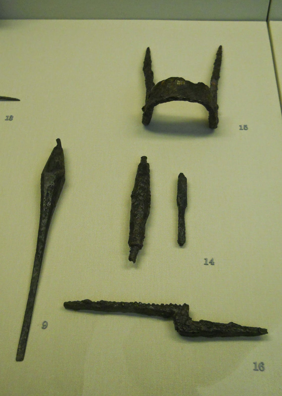 Woodcarving and woodworking tools seen at the British Museum; from the ...