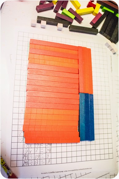Craft Knife: Review Multiplication and Division Facts Using Cuisenaire Rods
