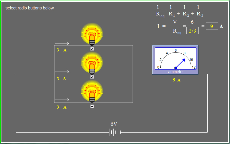 Resistors In Parallel Equivalent Resistance Simulation Juanys
