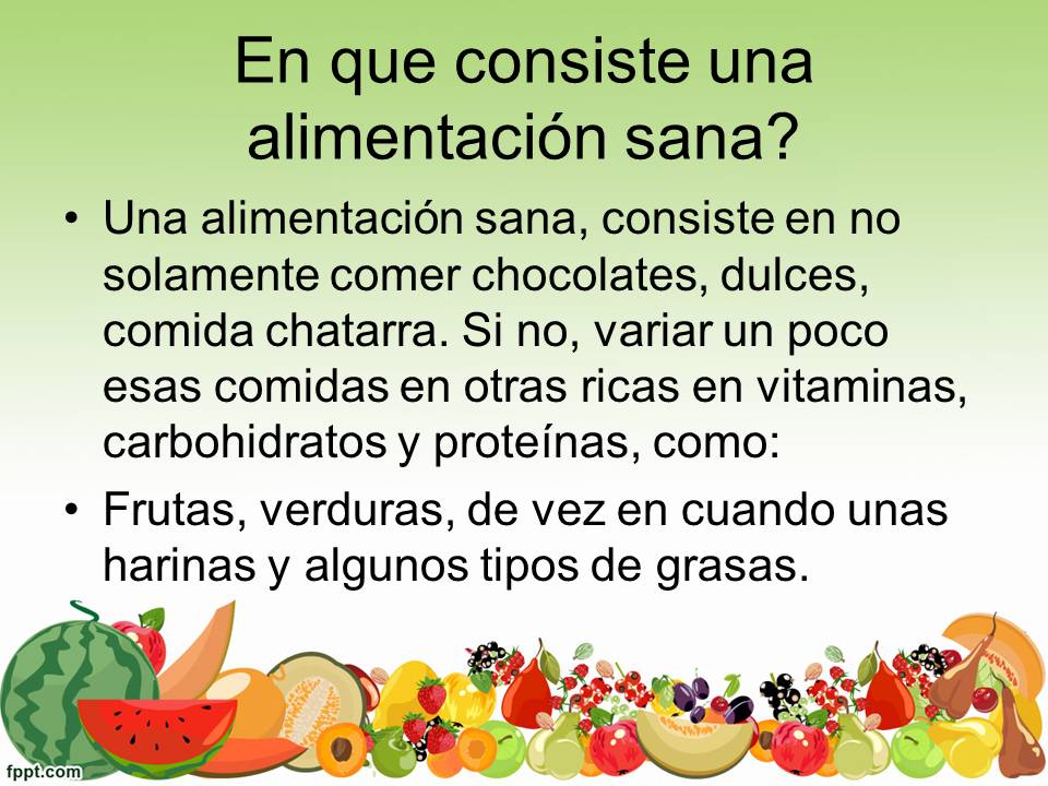 la importancia de una alimentación saludable : Definición de la ...