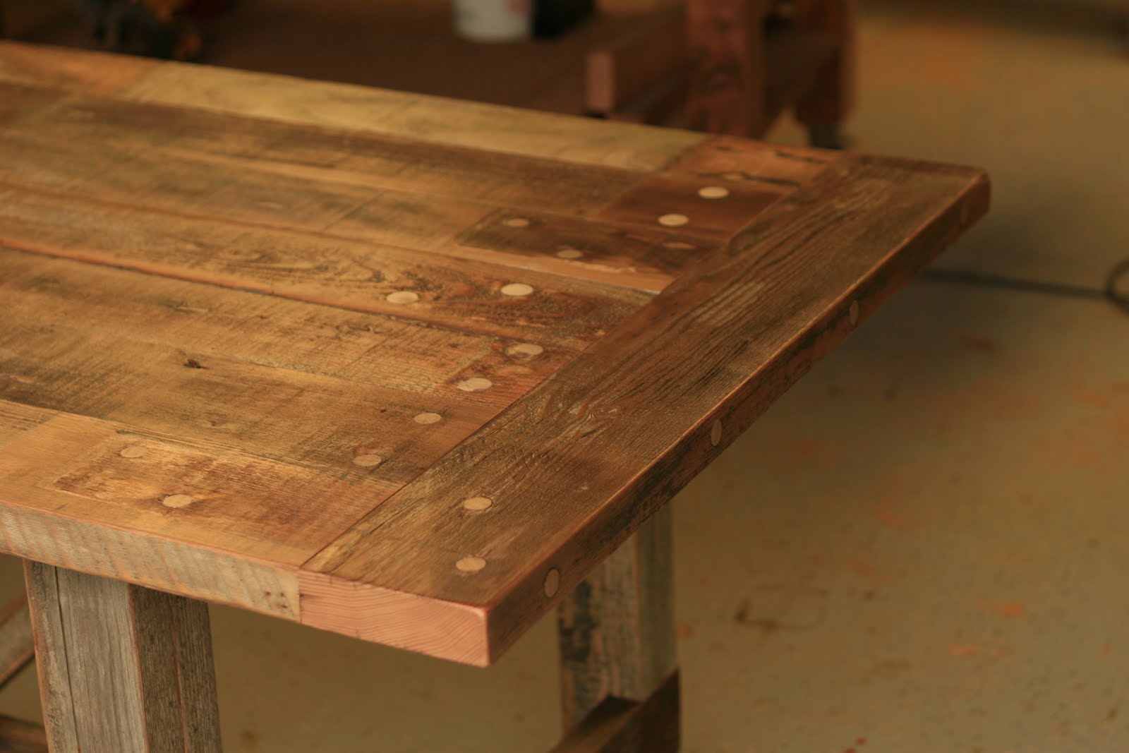 Arbor Exchange | Reclaimed Wood Furniture: Weathered Outdoor Table ...