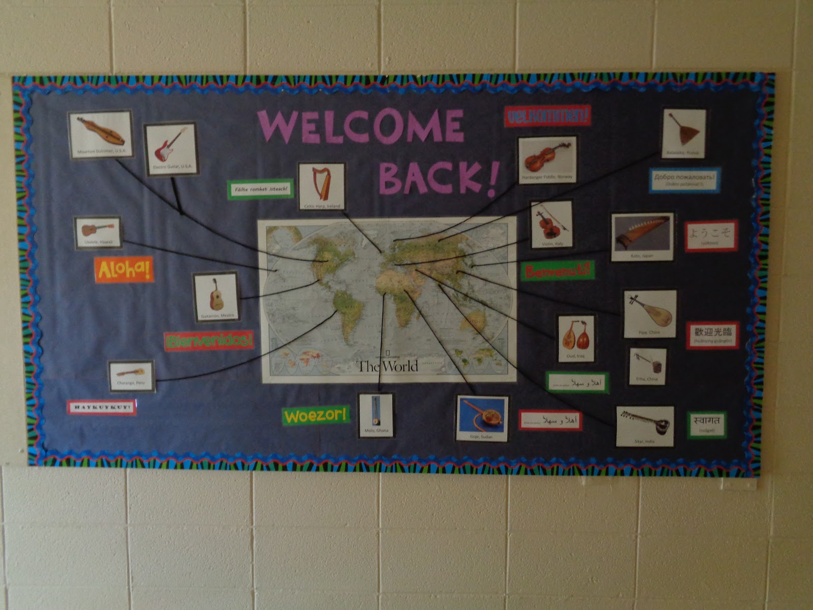 Teaching Elementary Orchestra : "Welcome" Bulletin Board