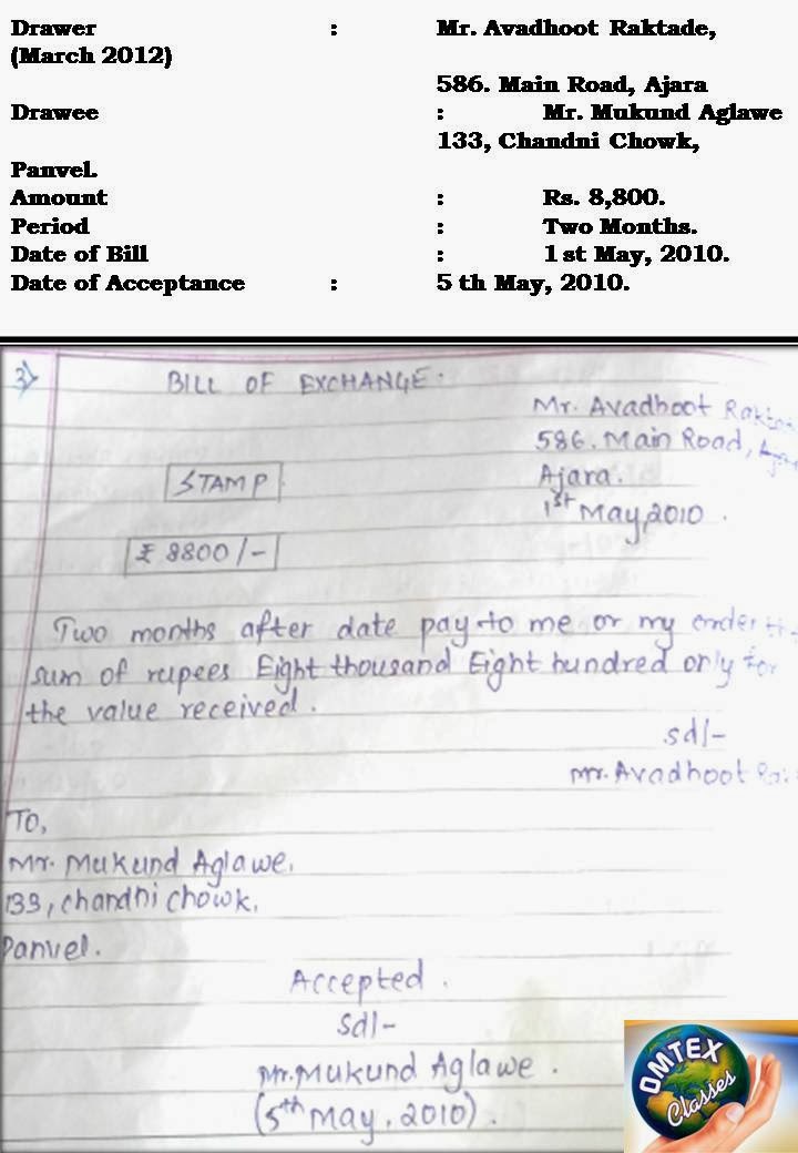 OMTEX CLASSES: BILL OF EXCHANGE OMTEX CLASSES: BILL OF EXCHANGE