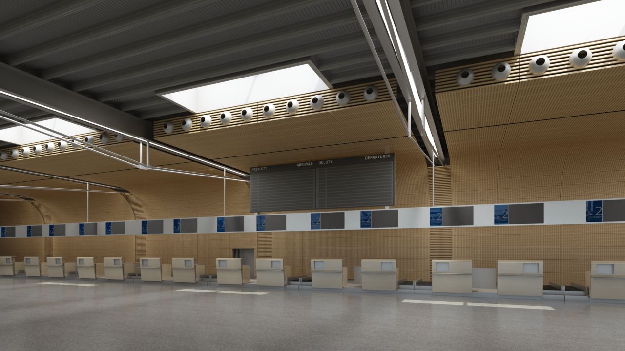 FreeDeeLab / TrzyDeLab: Commercial - Air Port Lawica in Poznan