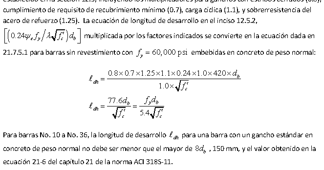 Ingeniería Estructural E Ingeniería De Puentes Longitud De Desarrollo