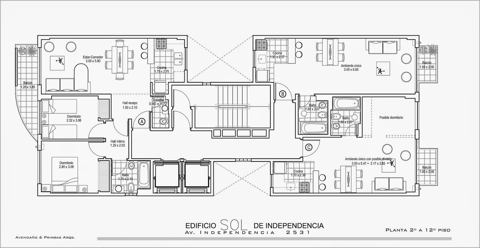 Edificio Av. Independencia 2531: Las Unidades