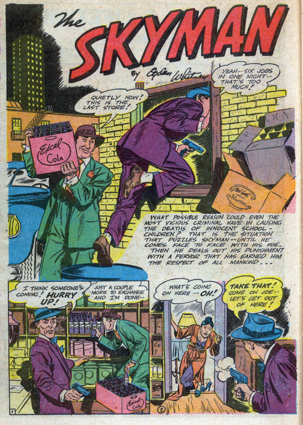 Saved From The Paper Drive: Comic Book Short Stories-- THE SKYMAN