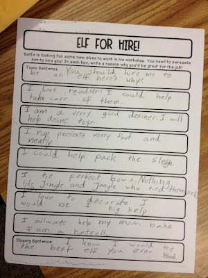 Simply Second Grade: Giveaway Winners & Elf for Hire Persuasive Writing ...