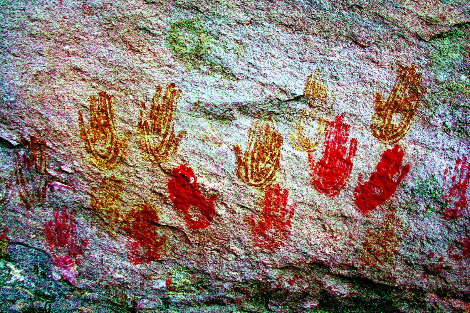 Utah Pictographs, Petroglyphs and Rock Art: Cave Spring Pictographs