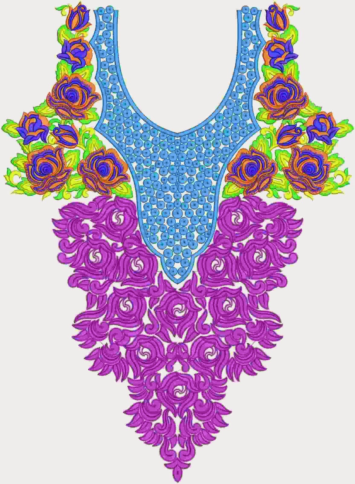 EmbDesignTube: Super Stylish Neck | Yoke | Gala Designs