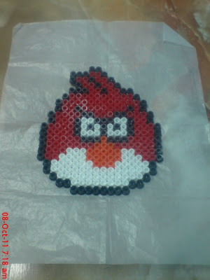 MY BLOG, MY STORIES, MY PHOTOS - 廖国玲: I LOVE PYSSLA BEADS - ANGRY BIRD