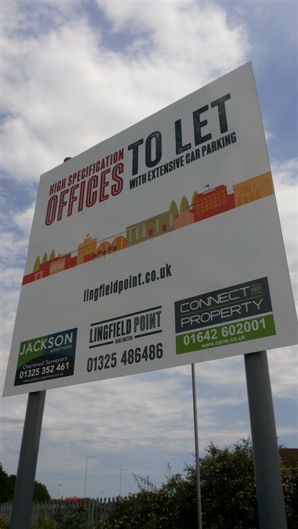 The Green I Signs Blog: New signage at Lingfield Point Darlington