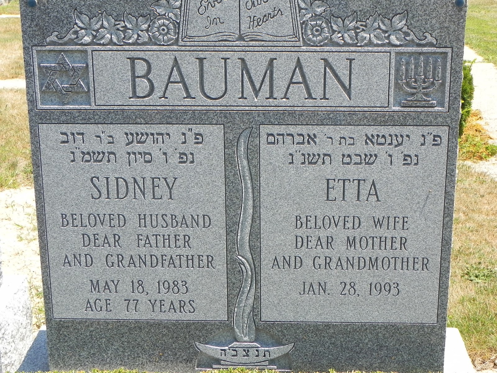 (going) The Extra Yad: Tombstone Tuesday: Sidney and Etta Bauman, Beth ...