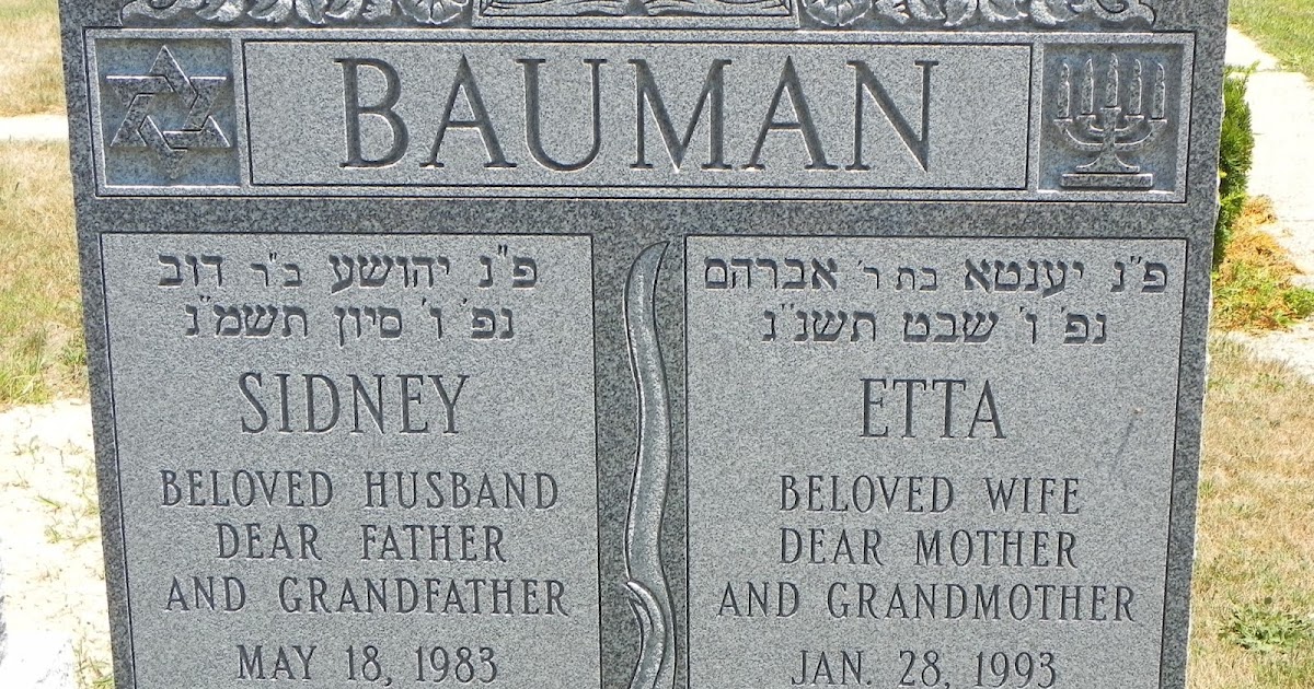 (going) The Extra Yad: Tombstone Tuesday: Sidney and Etta Bauman, Beth ...