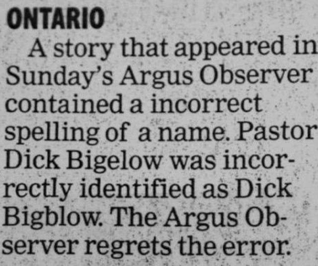 Newspaper Corrections (24 pics) - STATIONGOSSIP