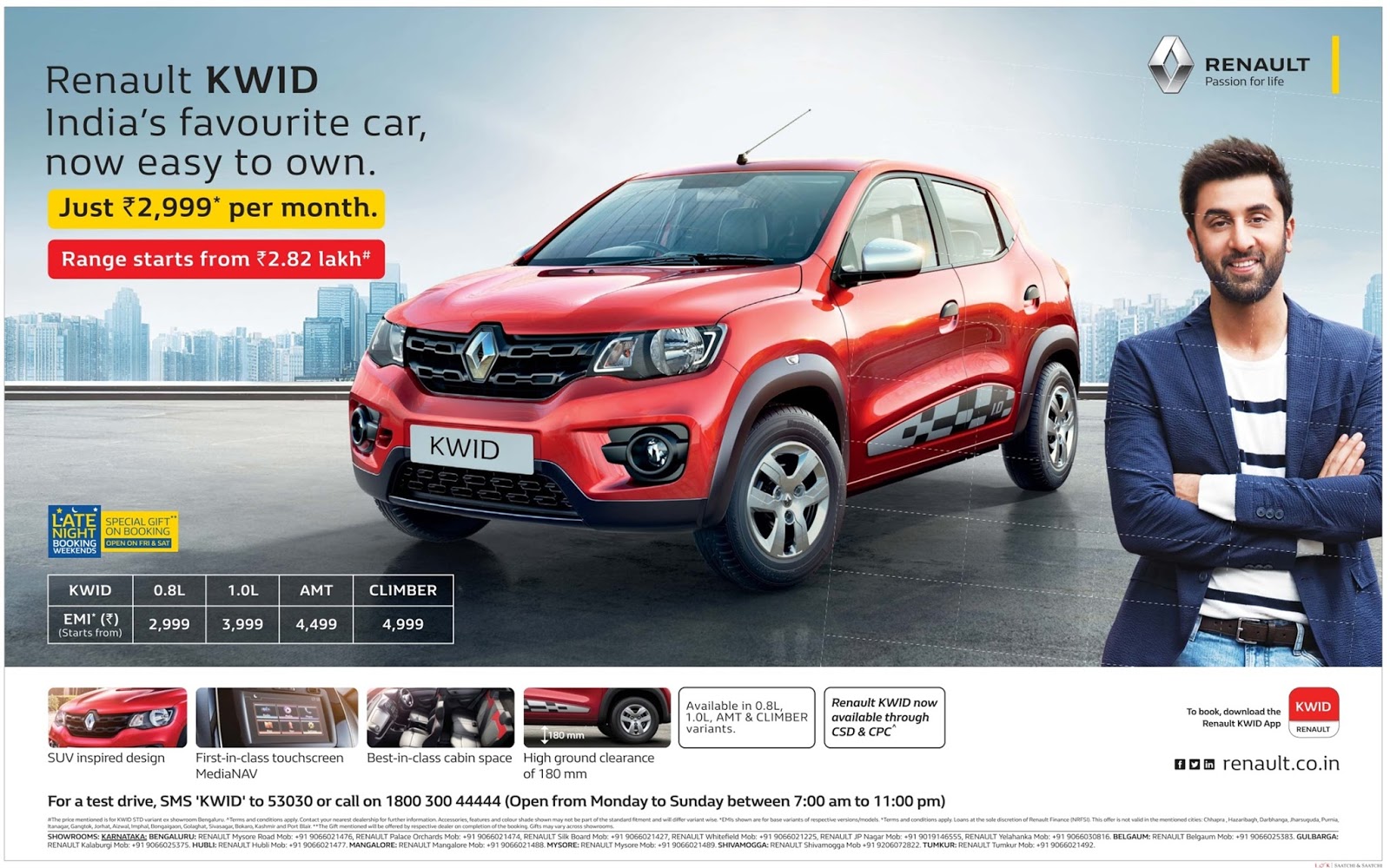 Own Renault Kwid car for just Rs 2,999 EMI | May 2017 discount offers