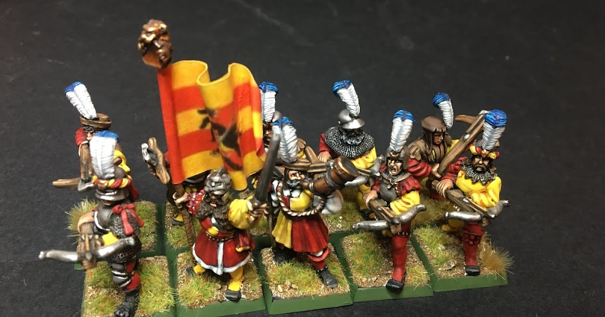 Spanish Lead Painting: Warhammer Empire Crossbowmen