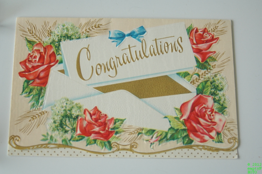 Our Vintage Adventures!: Vintage Congratulations cards