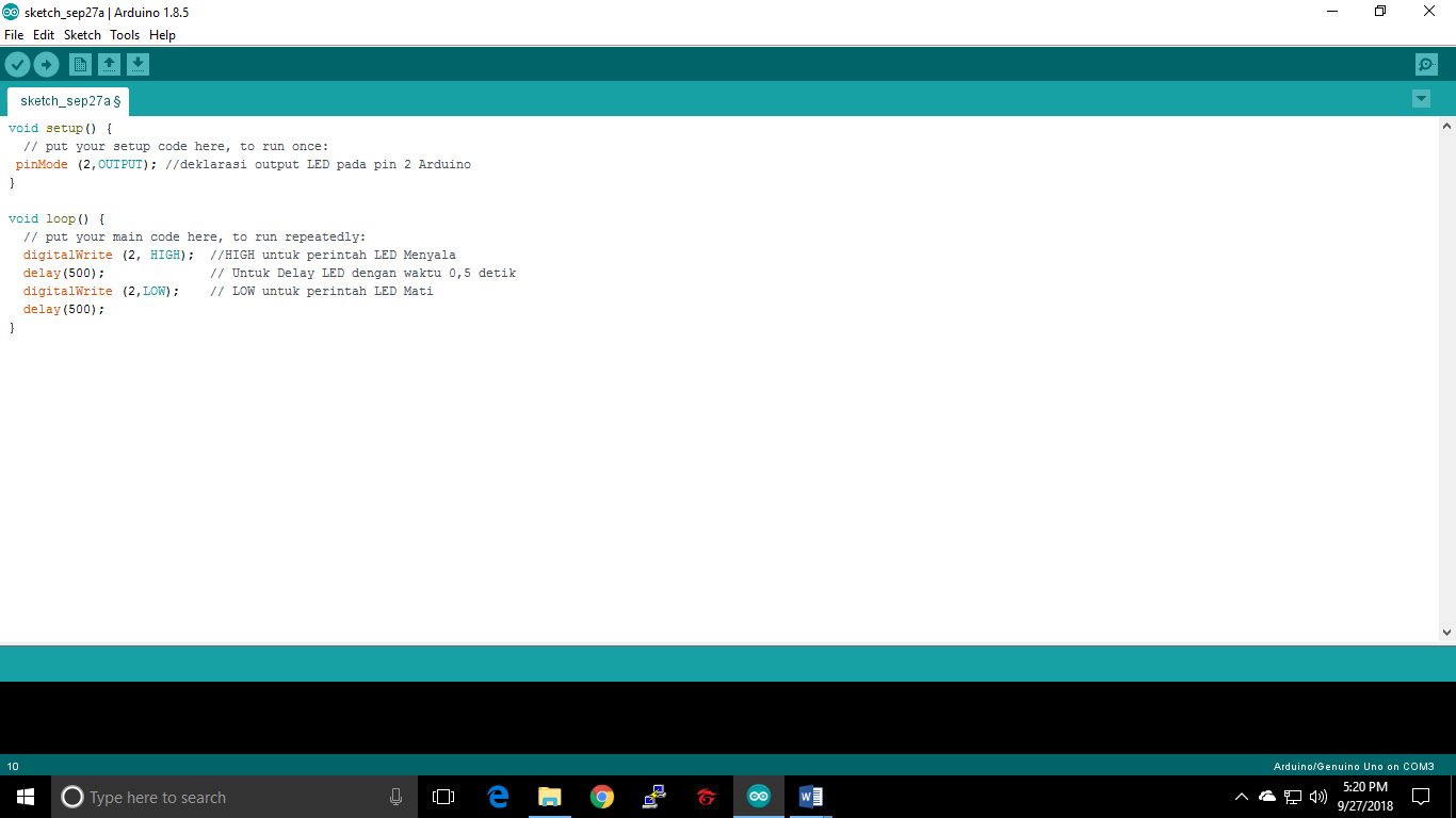 Cara Mudah Menyalakan Lampu LED dengan Arduino | Arduino Libs - Ayo Belajar Arduino