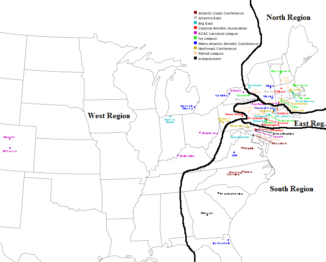 Local Big Time: The 64 Team D1 Lacrosse National Campionship Tournament.