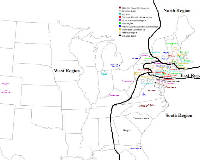 Local Big Time: The 64 Team D1 Lacrosse National Campionship Tournament.