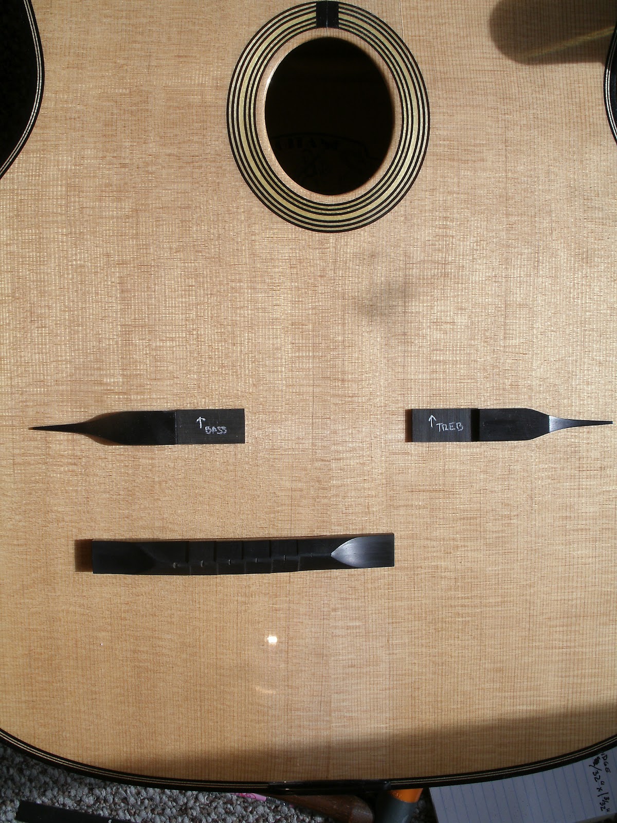 TheNathanielJames: Shimming a Gypsy Guitar's Bridge
