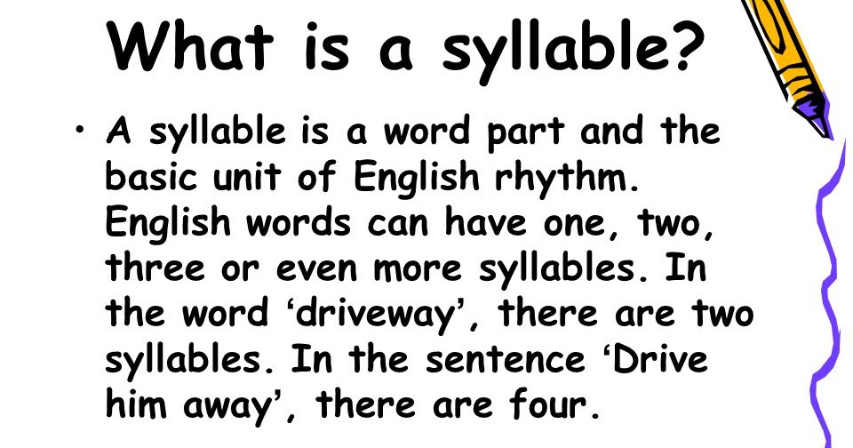 What Is a Syllable? (with Examples) - English Grammar A To Z