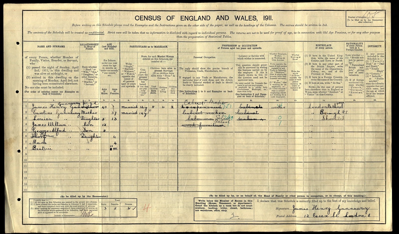 Tales From My Tree: James William Gannaway