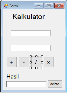 Membuat Kalkulator Sederhana dengan VB.Net ~ Belajar Apa Saja Jadi Mudah