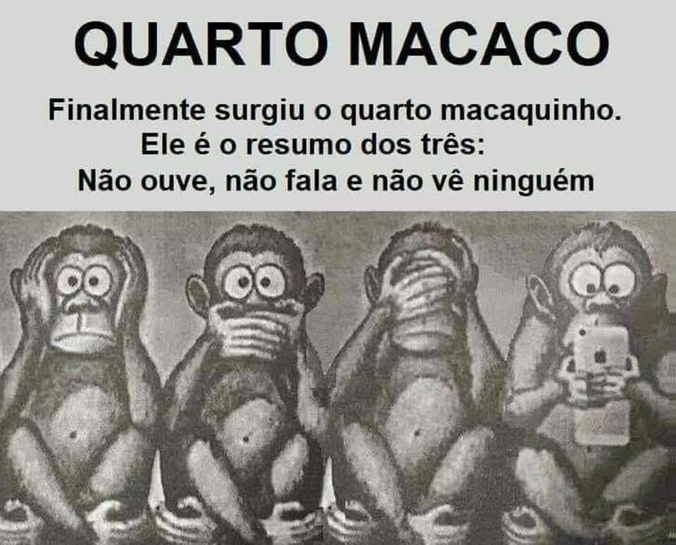 picosderoseirabrava: Os três macacos agora já são quatro!
